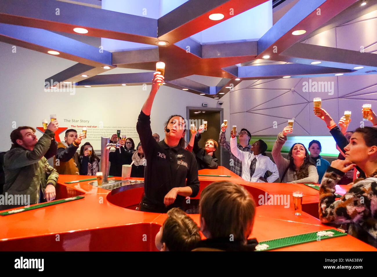 Bartender beer crowd hi-res stock photography and images - Alamy