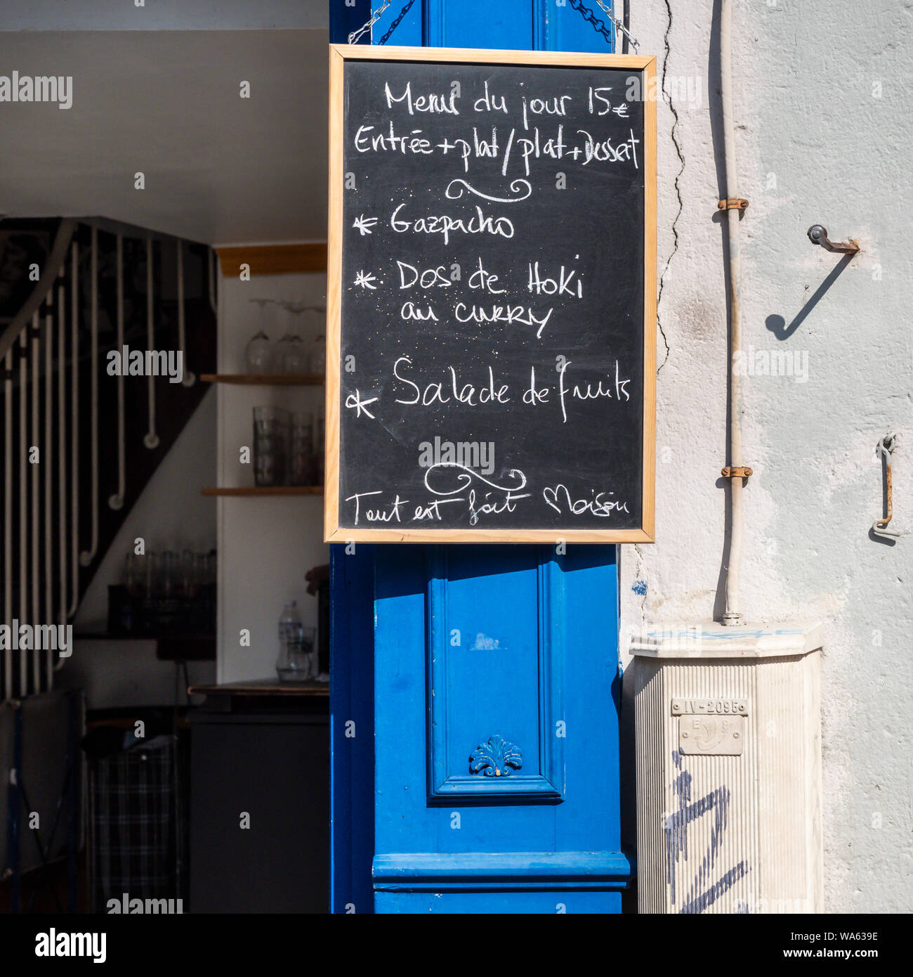 French menu board hi-res stock photography and images - Alamy