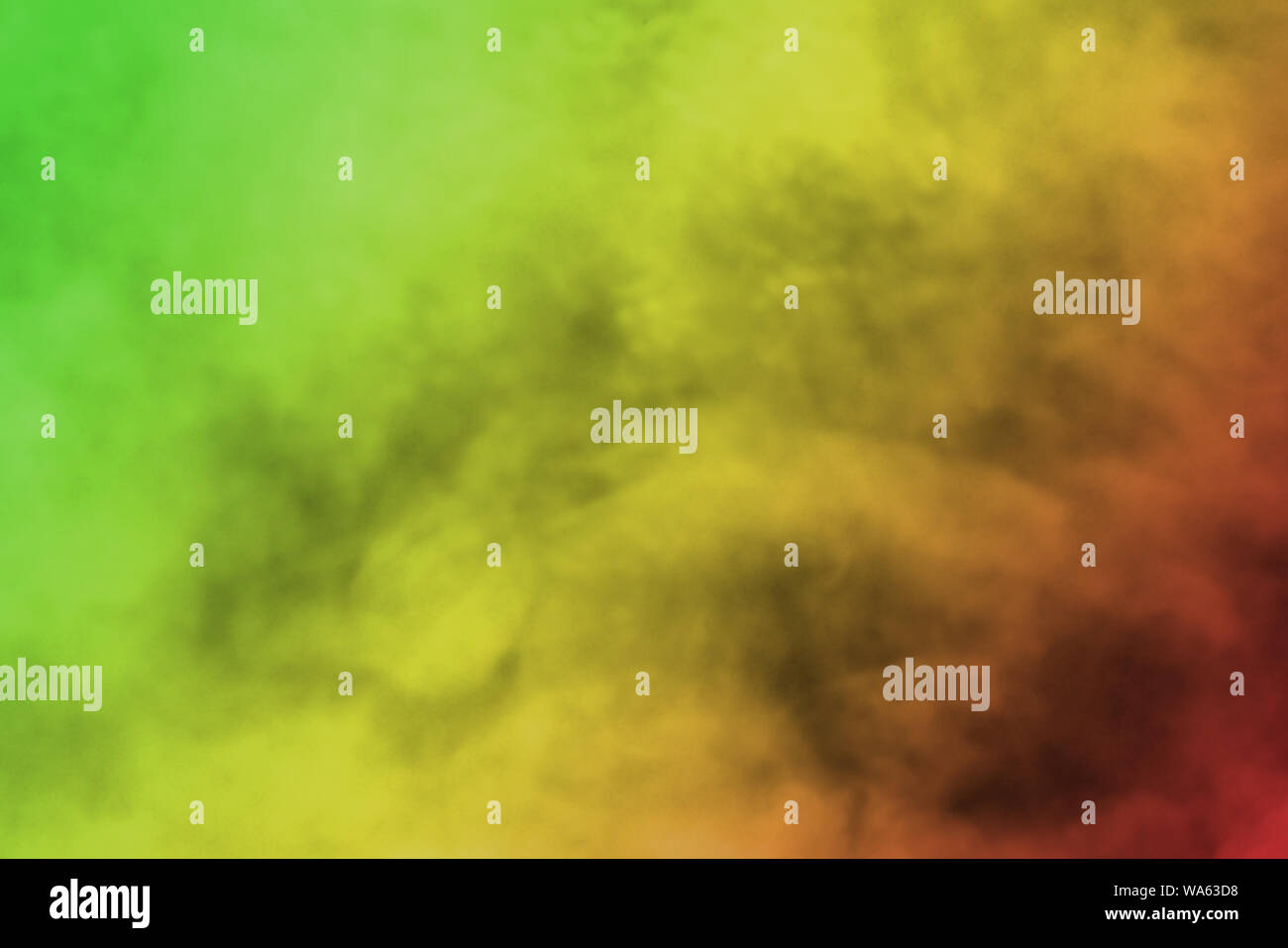 abstract background smoke curves and wave reggae colors green, yellow ...
