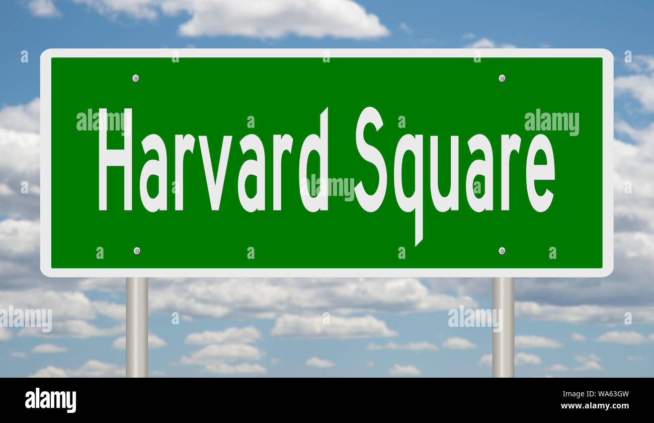 Harvard square sign hi-res stock photography and images - Alamy