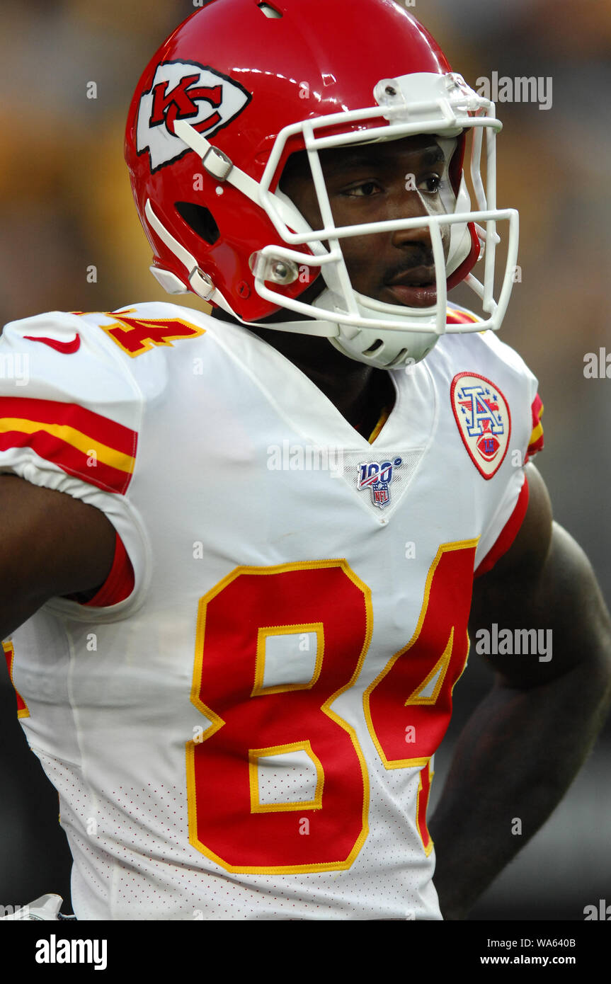 August 17th, 2019: Jamal Custis #84 during the Pittsburgh Steelers vs ...