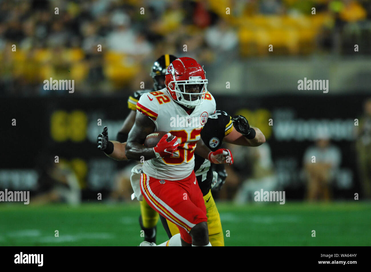 August 17th, 2019: Deon Yelder #82 during the Pittsburgh Steelers vs ...