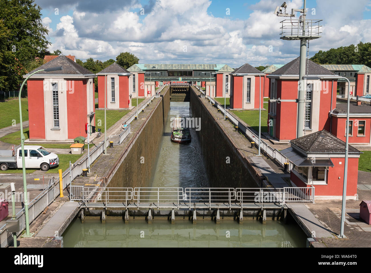 Canal lock in hannover germany hi-res stock photography and images - Alamy