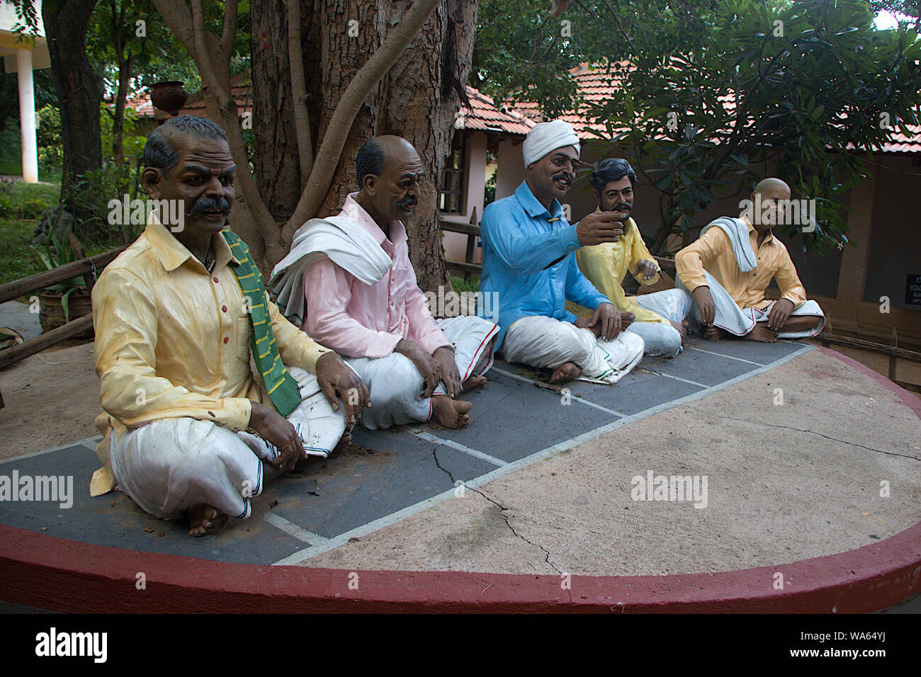 Idols of Village Sarapanchas or five senior wise people of village at ...