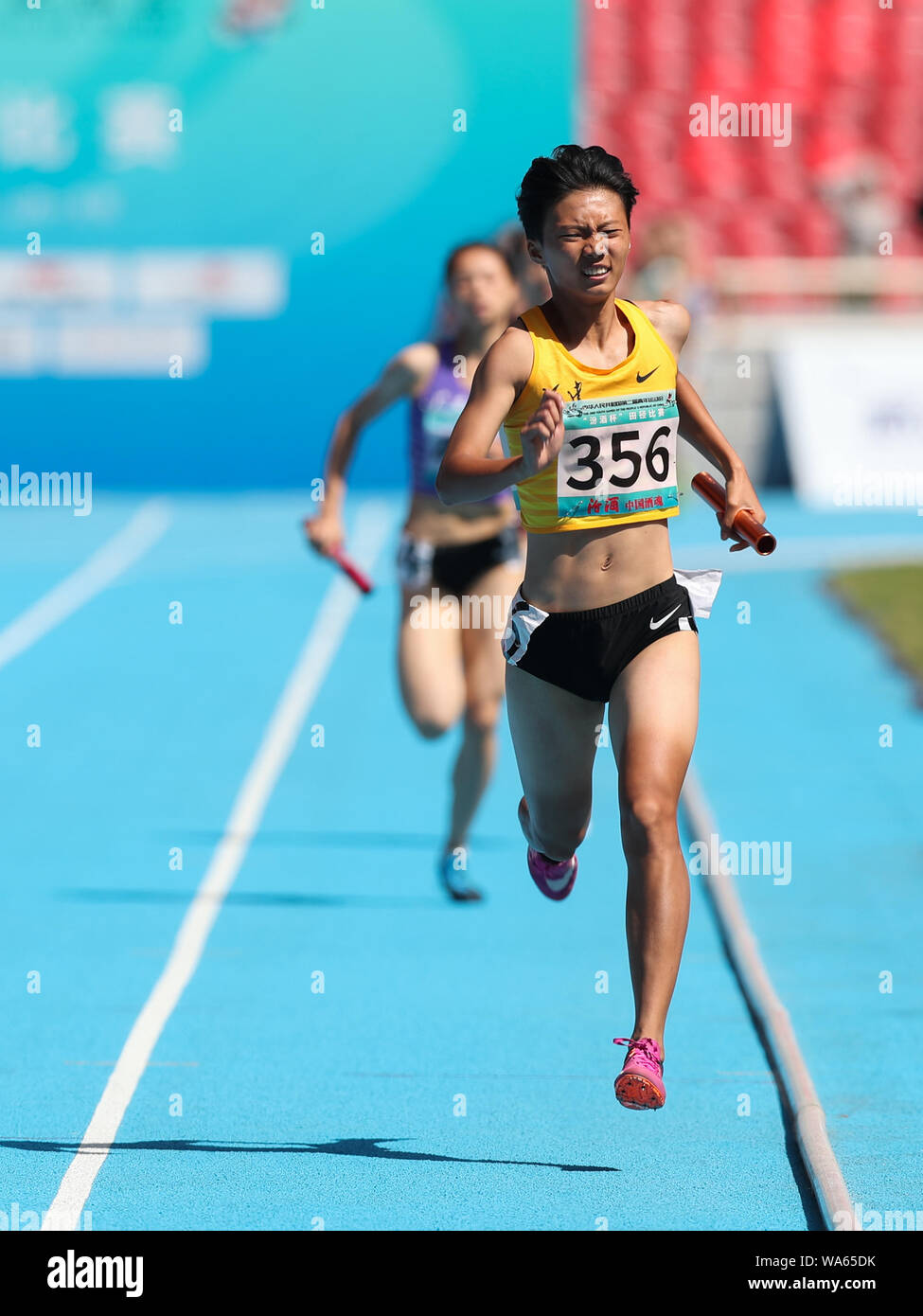 Taiyuan, China. 18th August 2019. Ou Ying of Fujian Province Delegation ...