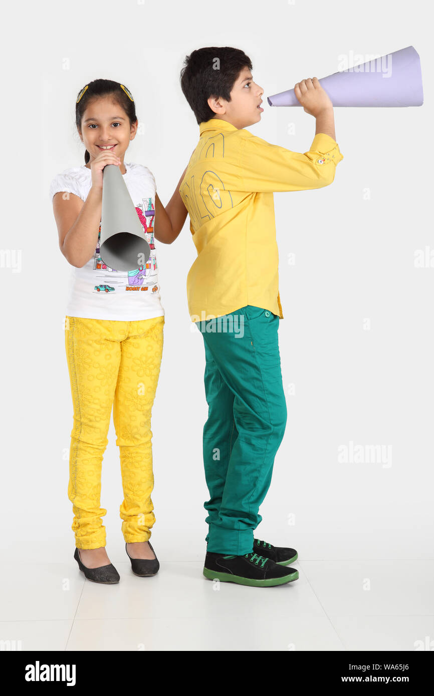 Joy freedom children shouting hi-res stock photography and images - Alamy