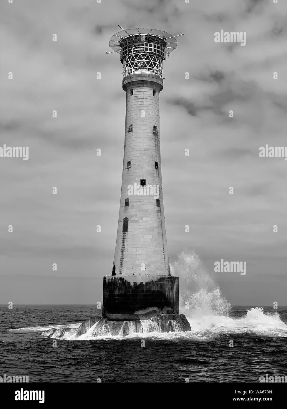Bishops Rock Lighthouse, UK Stock Photo - Alamy