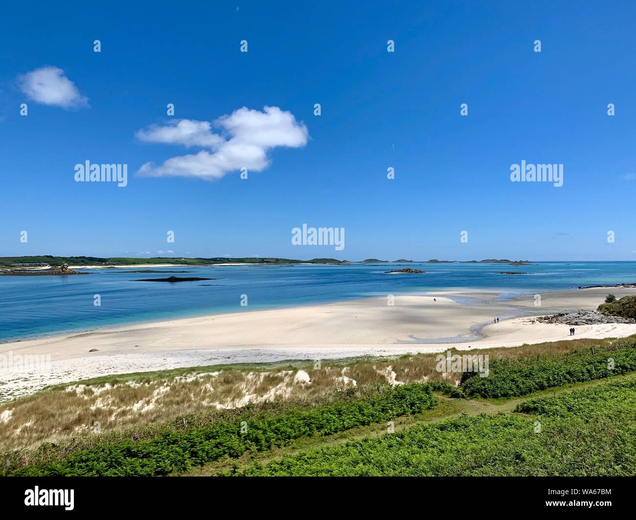 Beach on Tresco, Isles of Scilly Stock Photo - Alamy