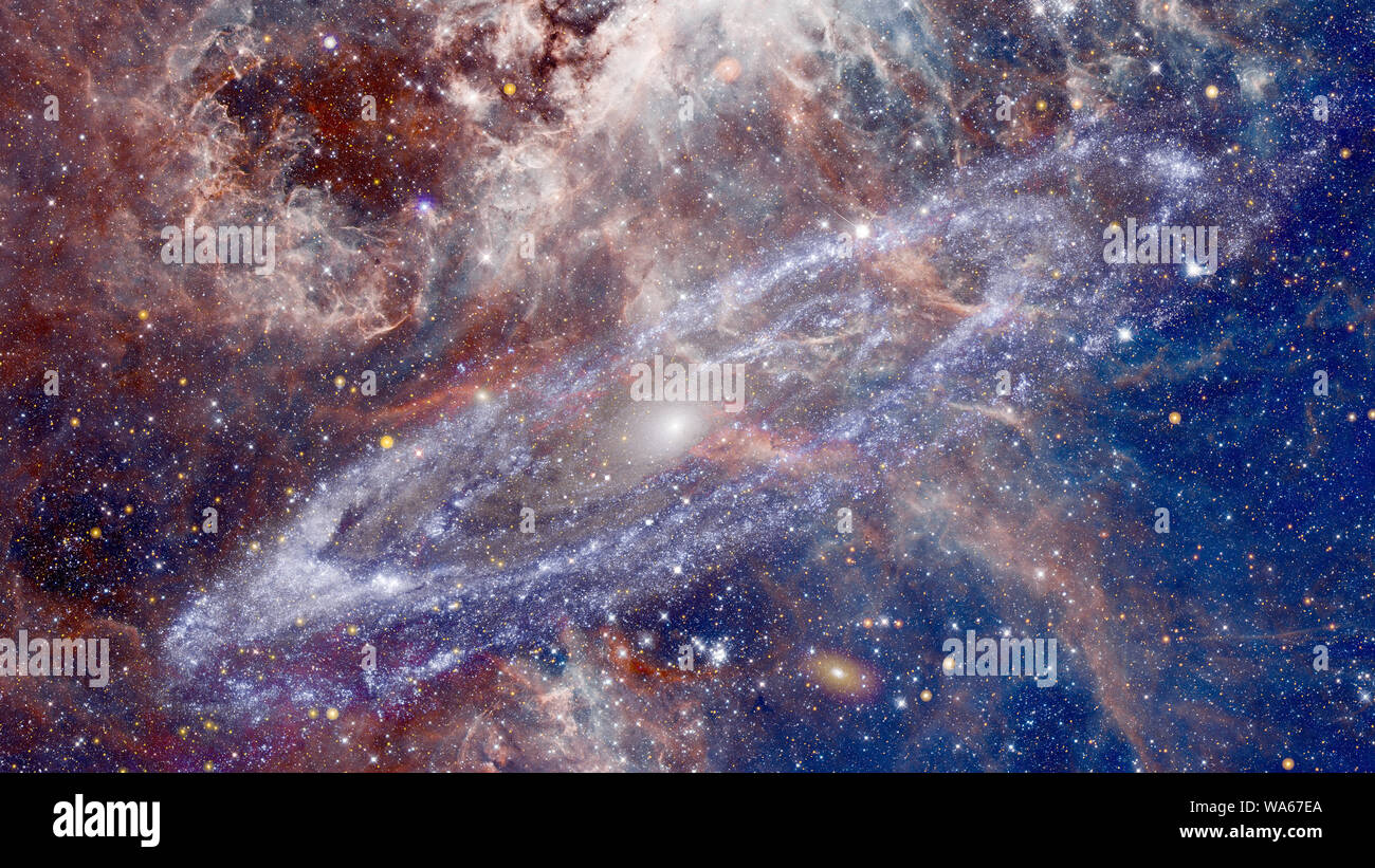 Infinite space background with nebulas and stars. This image elements ...