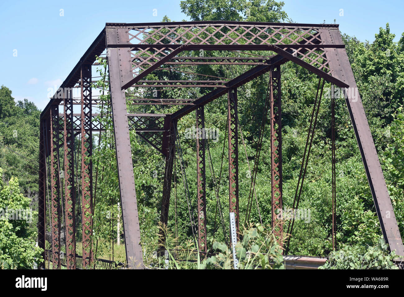 Old Steel Bridge in Country Stock Photo - Alamy