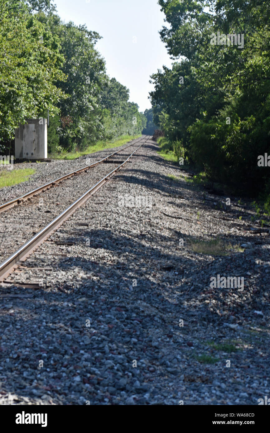 Rural Railroad Tracks Stock Photo - Alamy