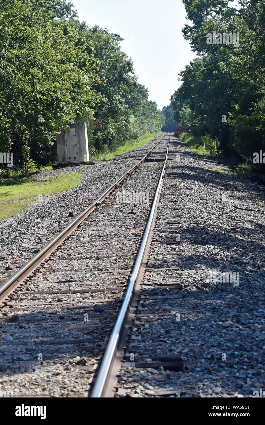 Rural Railroad Tracks Stock Photo - Alamy