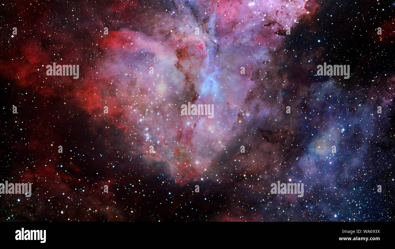 Infinite space background with nebulas and stars. This image elements ...