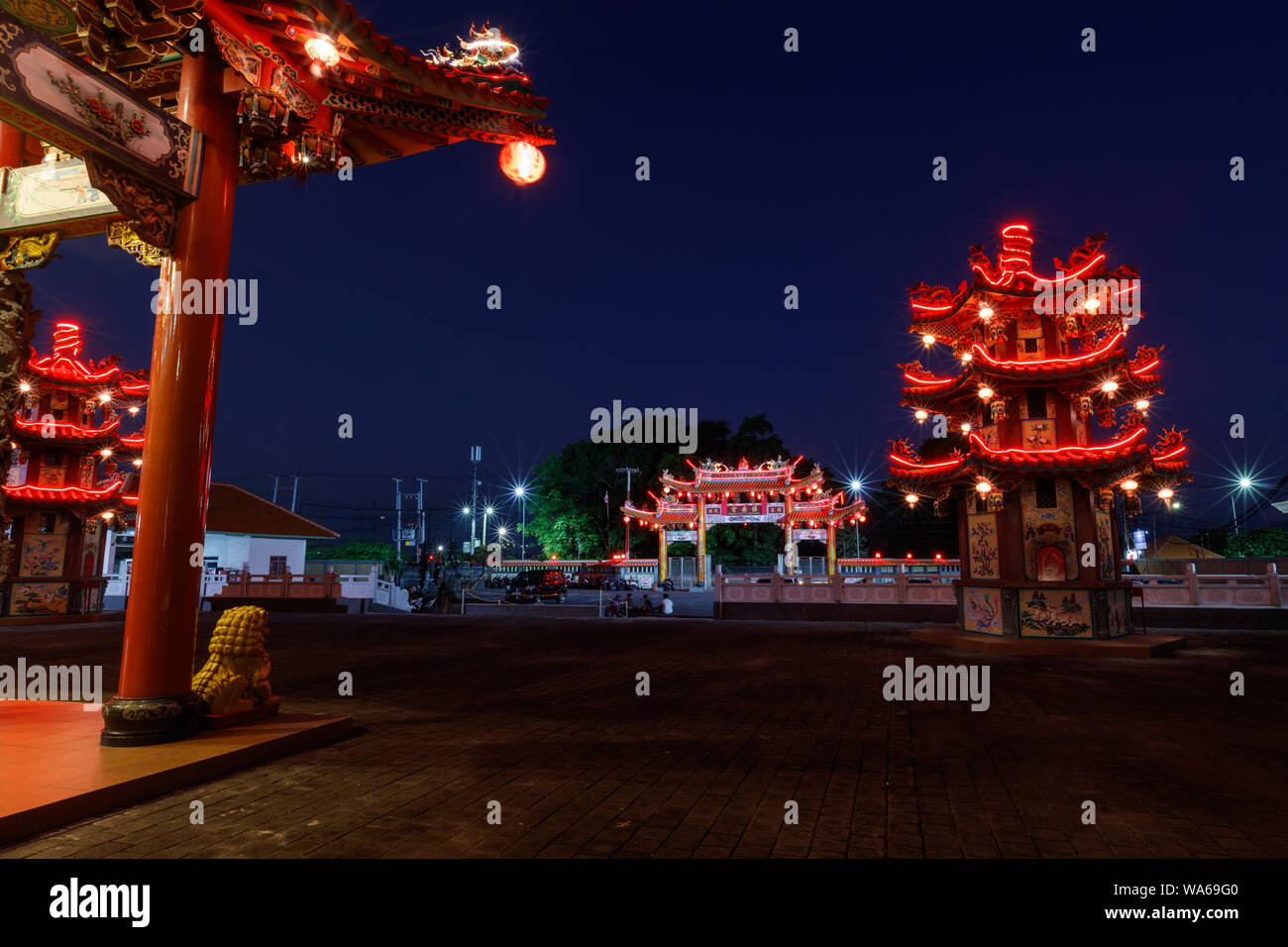 Padoda at Vihara Satya Dharma, Chinese Buddhist temple, honoring ...