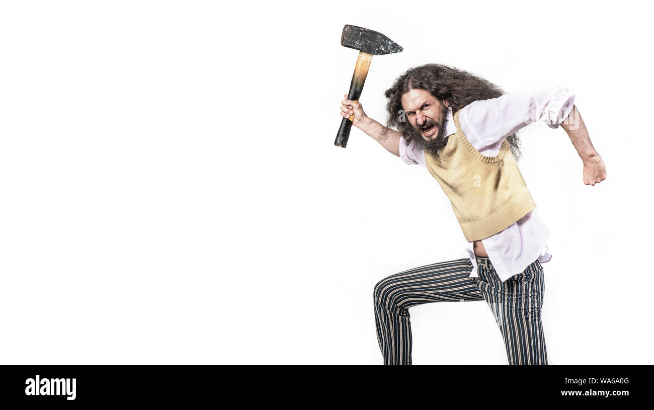 Skinny angry man hi-res stock photography and images - Alamy