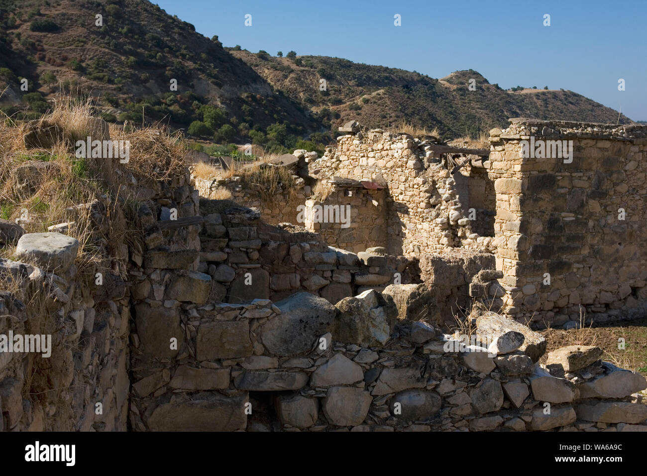 The abandoned village of Souskioú: ruined dwelling in an ex-Turkish ...