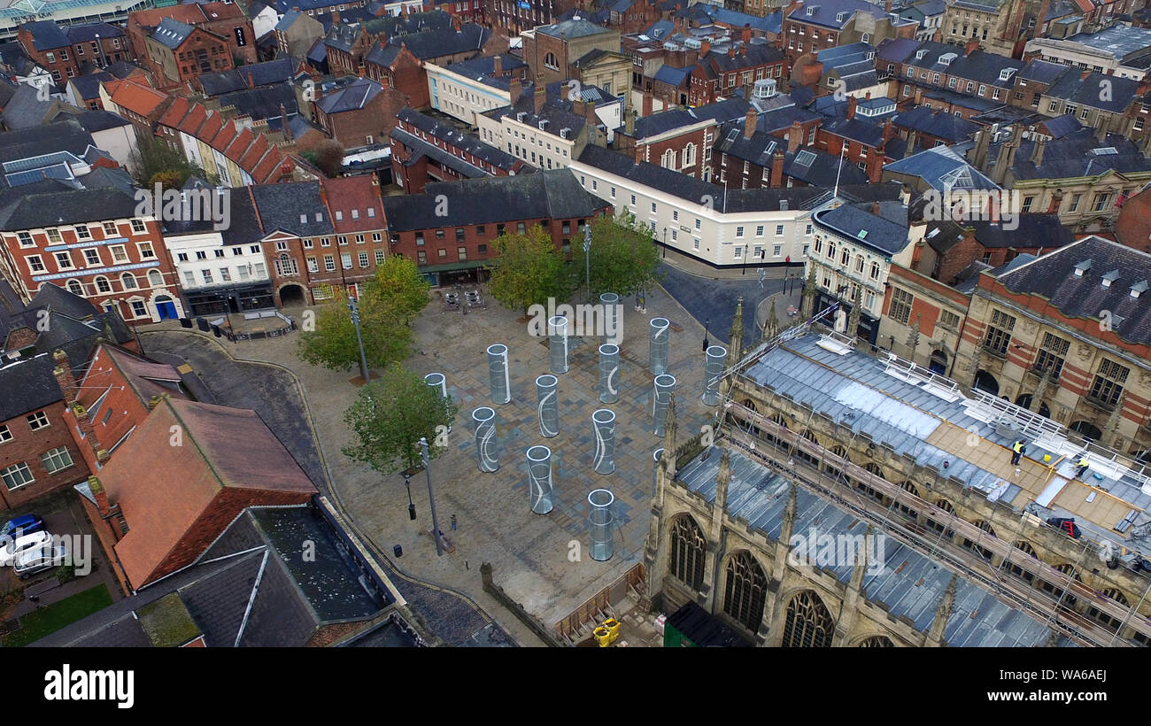 Aerial view hull city centre hi-res stock photography and images - Alamy