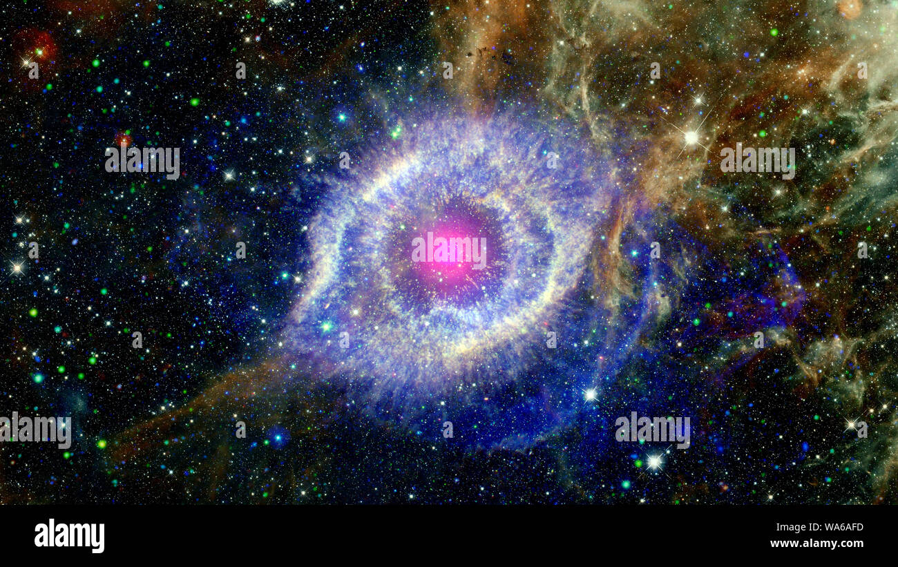 Infinite space background with nebulas and stars. This image elements ...