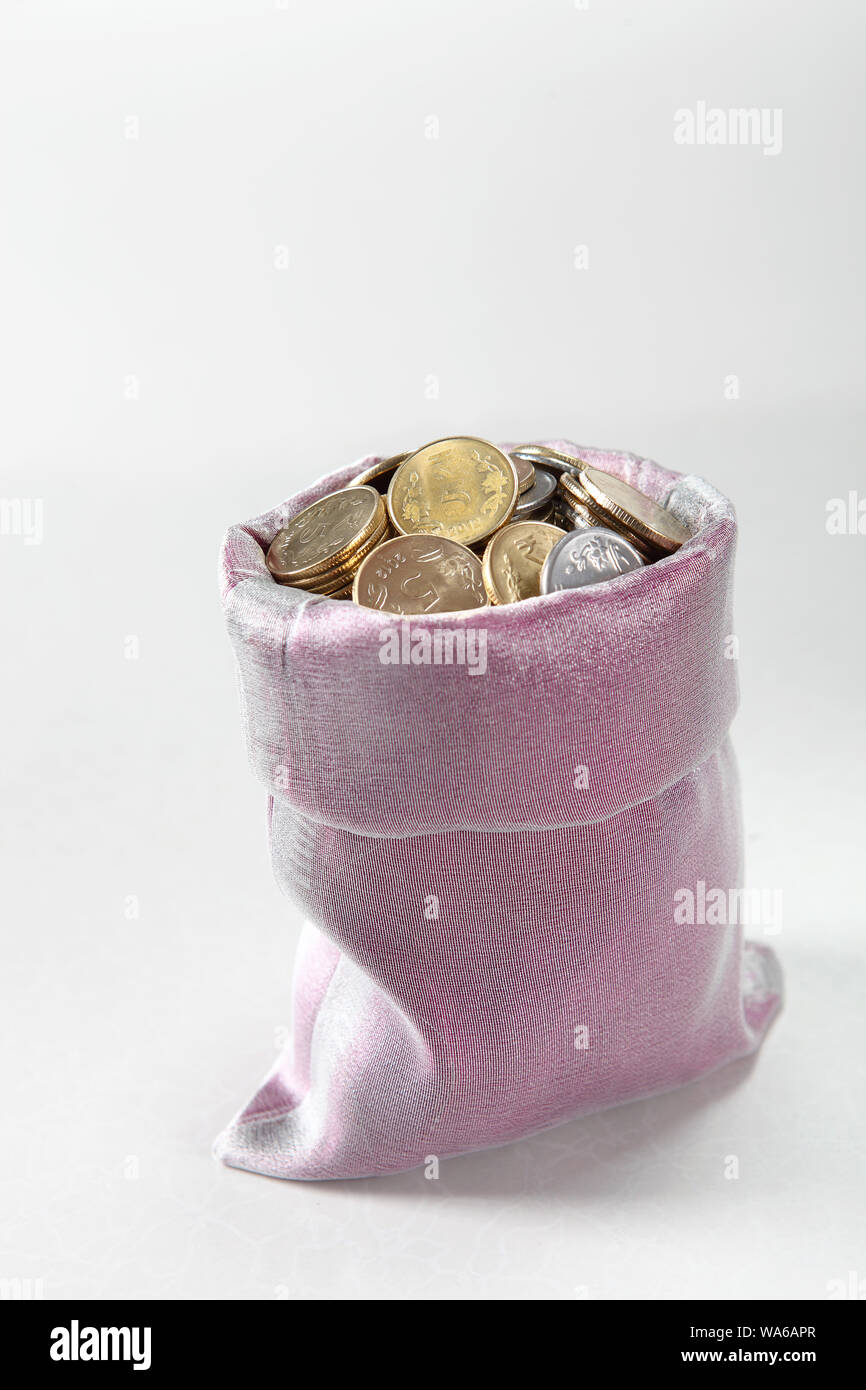 Money bag indian currency rupee hi-res stock photography and images - Alamy