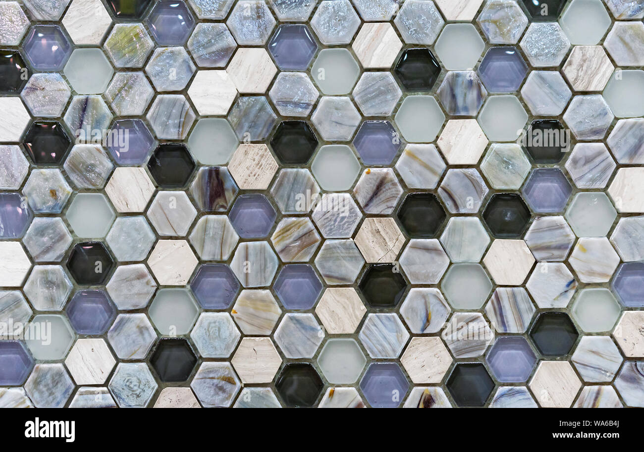 Ceramic tile mosaic. Background and texture tile mosaic. Tile mosaic in ...