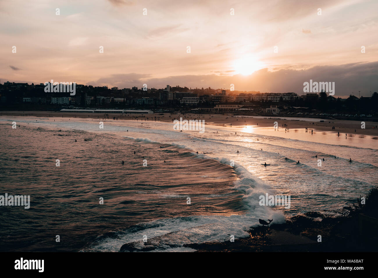 Bondi beach sydney sunset hi-res stock photography and images - Alamy