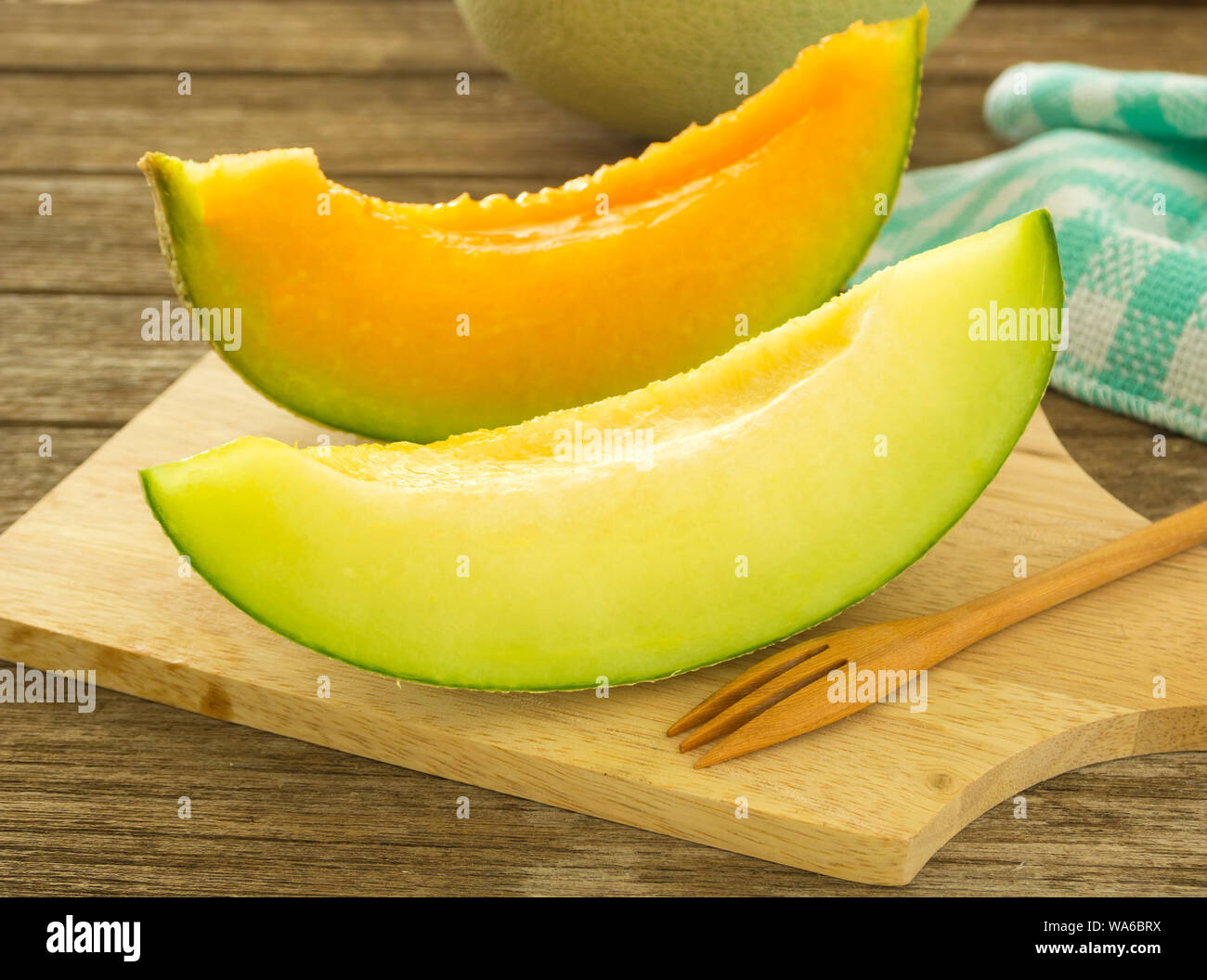 Melon pieces hi-res stock photography and images - Alamy
