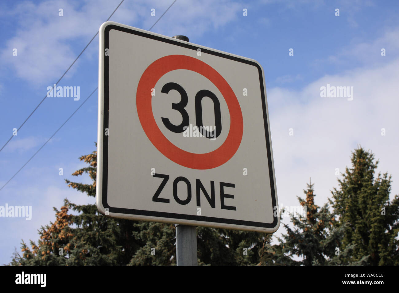 traffic sign speed limit 30 Stock Photo - Alamy