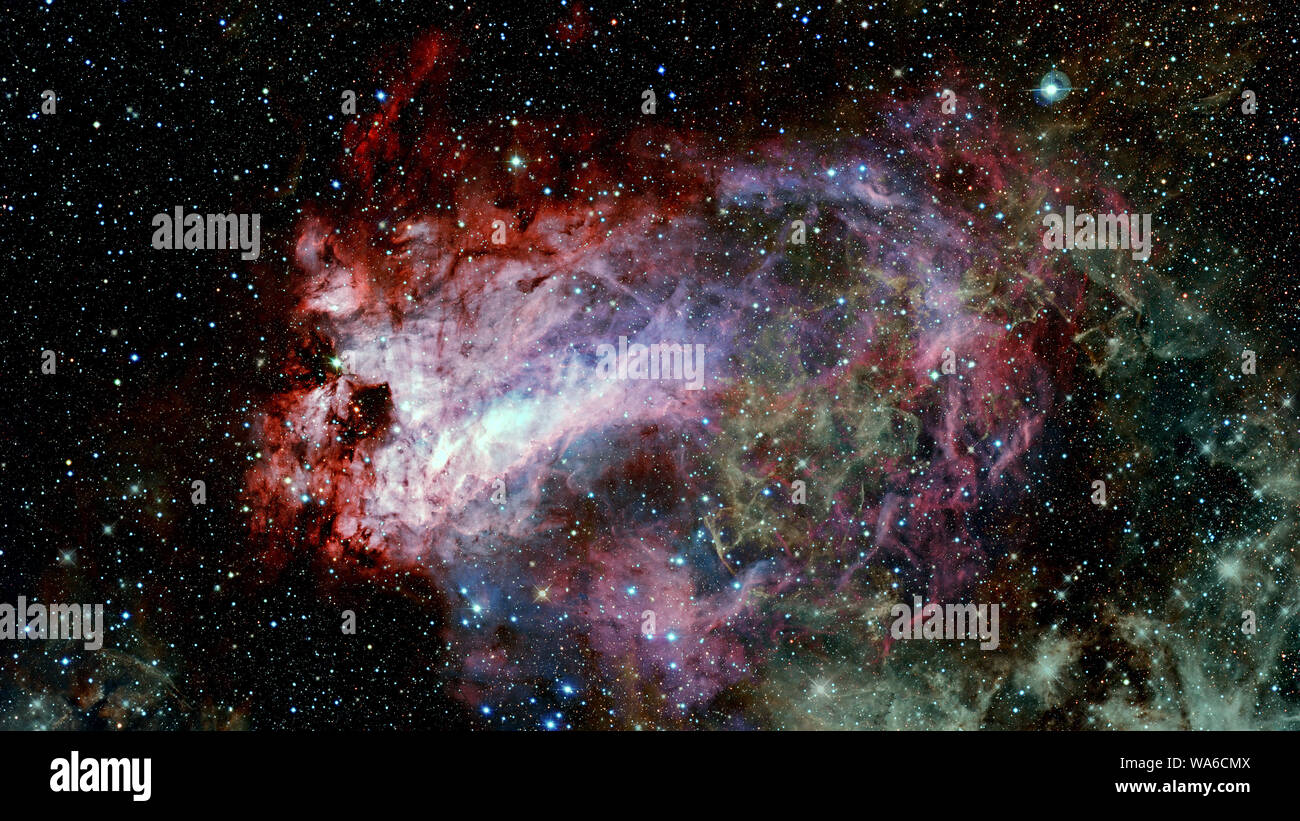 Infinite space background with nebulas and stars. This image elements ...