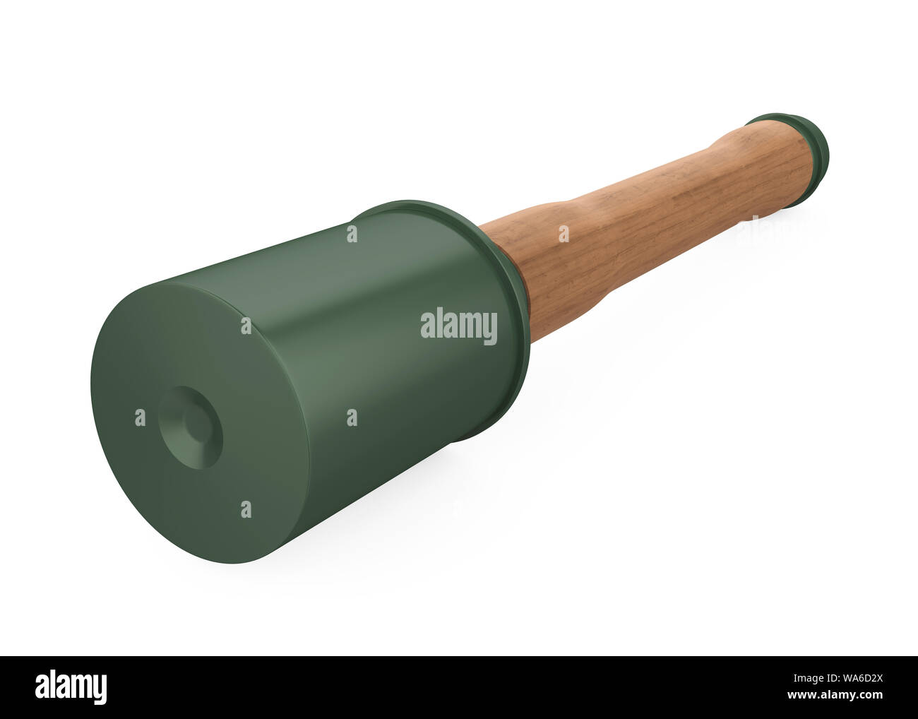 German Stick Grenade Isolated Stock Photo - Alamy