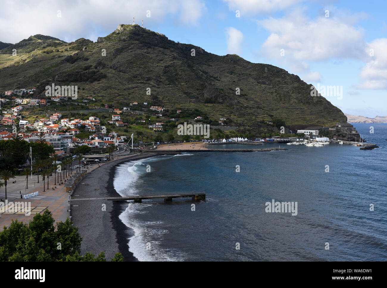 View of Machico Bay in Madeira Stock Photo - Alamy