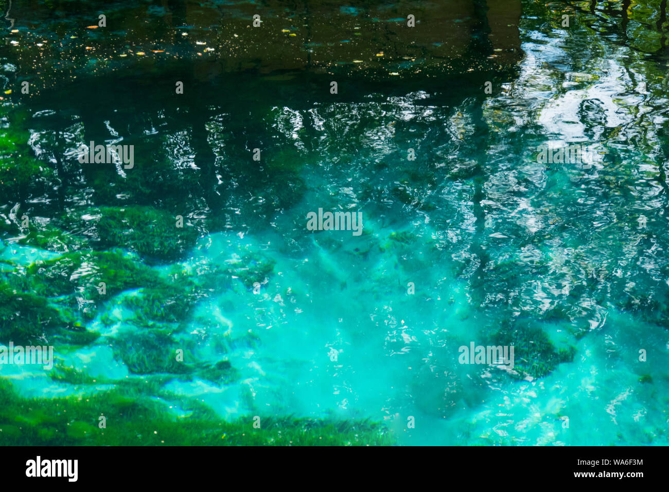 Turquoise clear water Stock Photo - Alamy