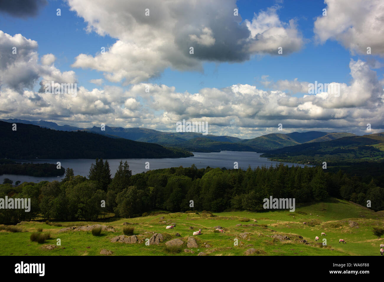 Views of Windermere both on and off the water Stock Photo - Alamy