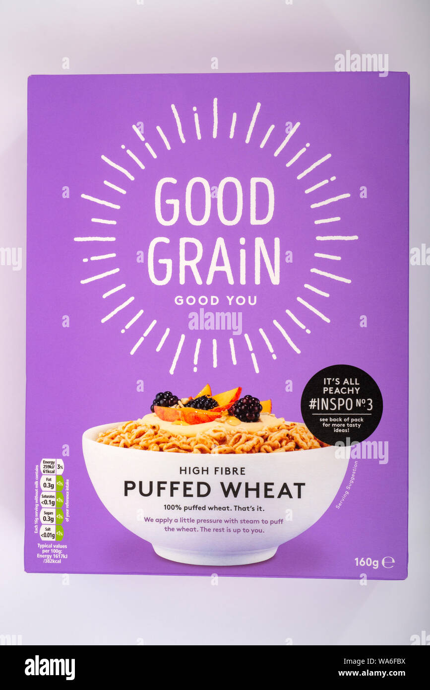 Good Grain puffed wheat Stock Photo - Alamy