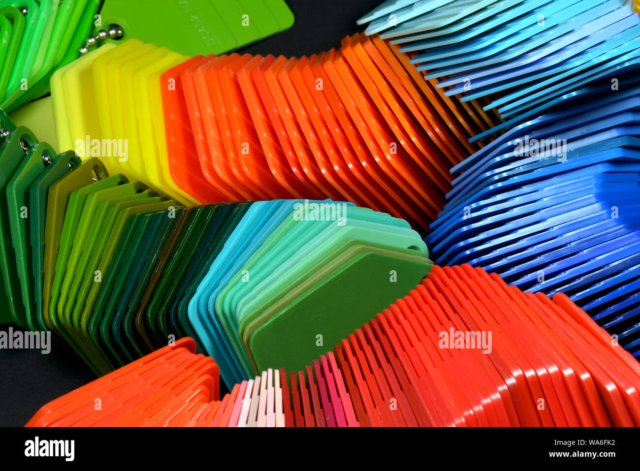 color samples for industrial design and injection moulding process ...