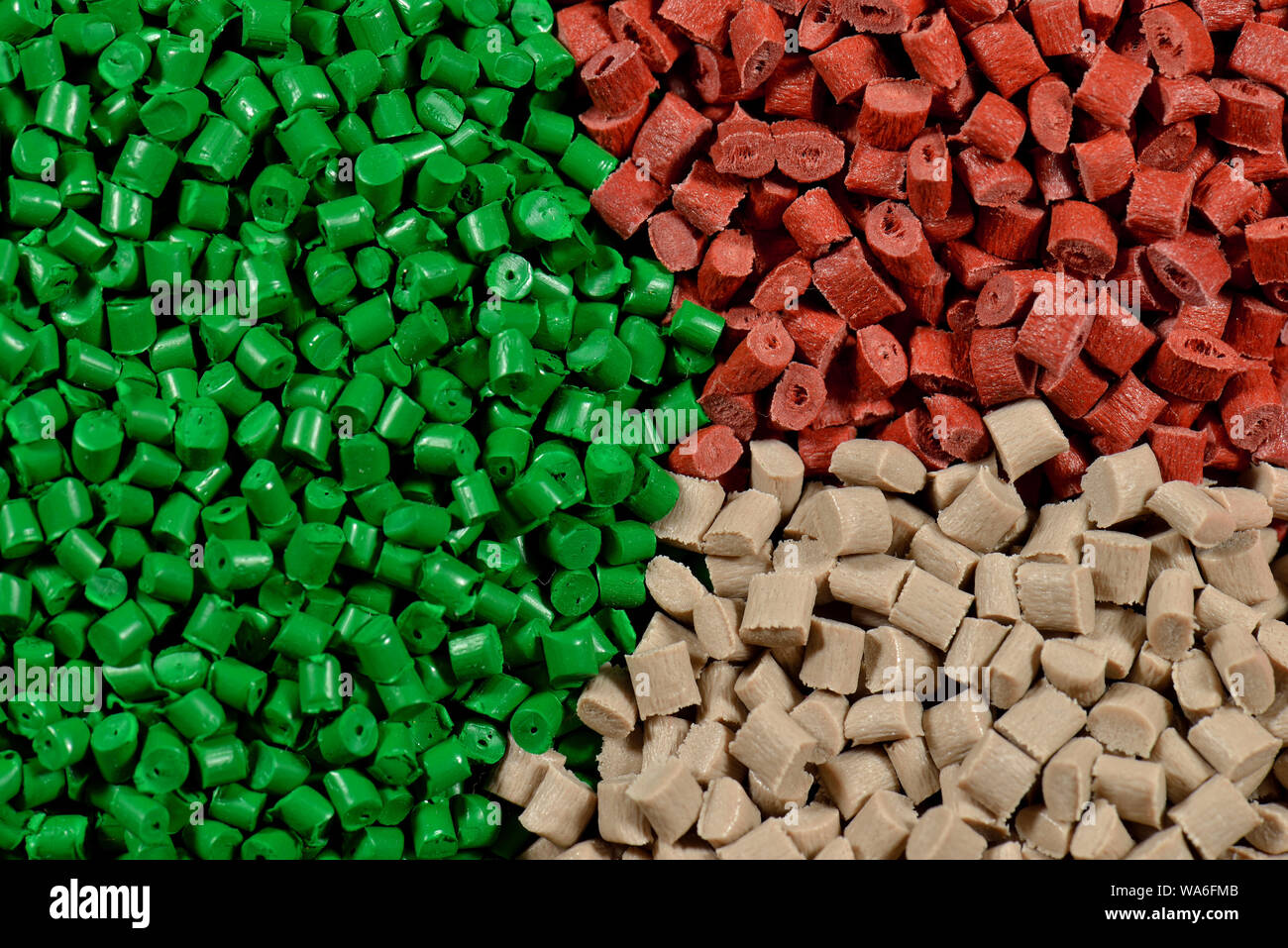 dyed plastic resin for injection molding industry in laboratory Stock ...