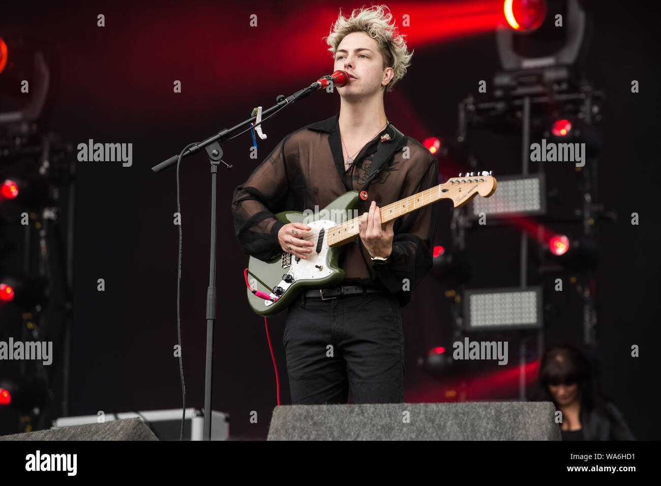 Finsbury Park, London, UK 1st July 2017, Ryan Potter, The Hunna's Ryan ...