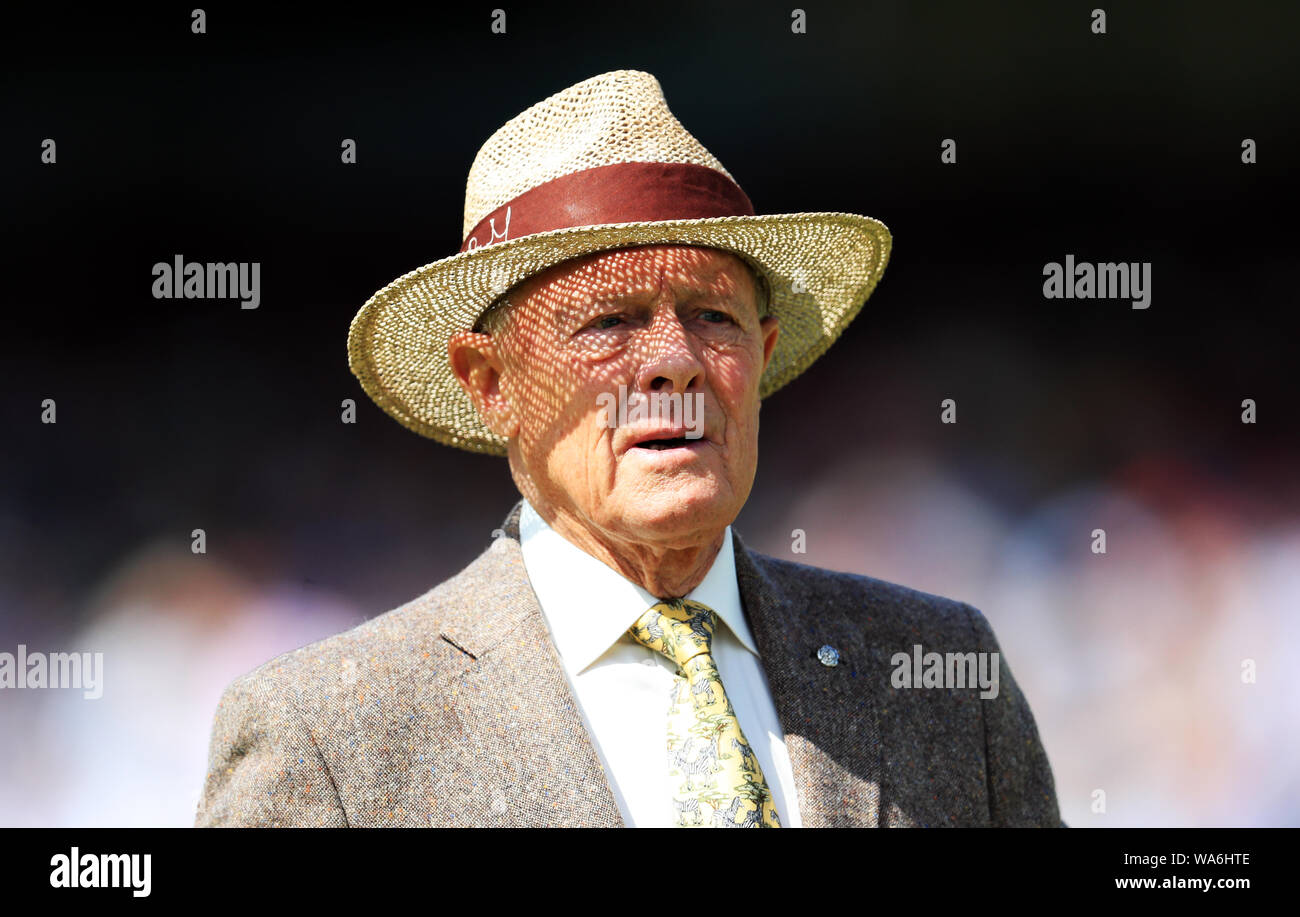 Geoffrey Boycott during day five of the Ashes Test match at Lord's ...