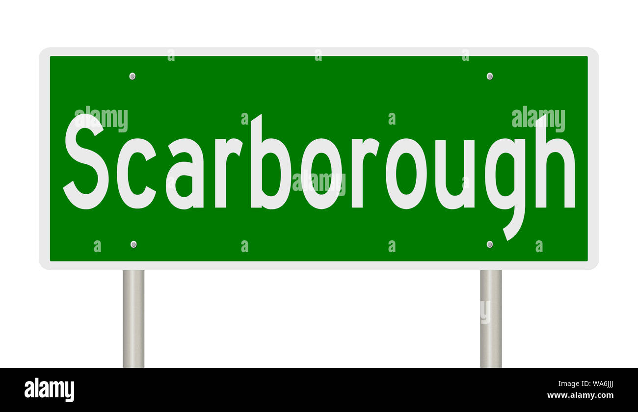 Scarborough road sign hi-res stock photography and images - Alamy
