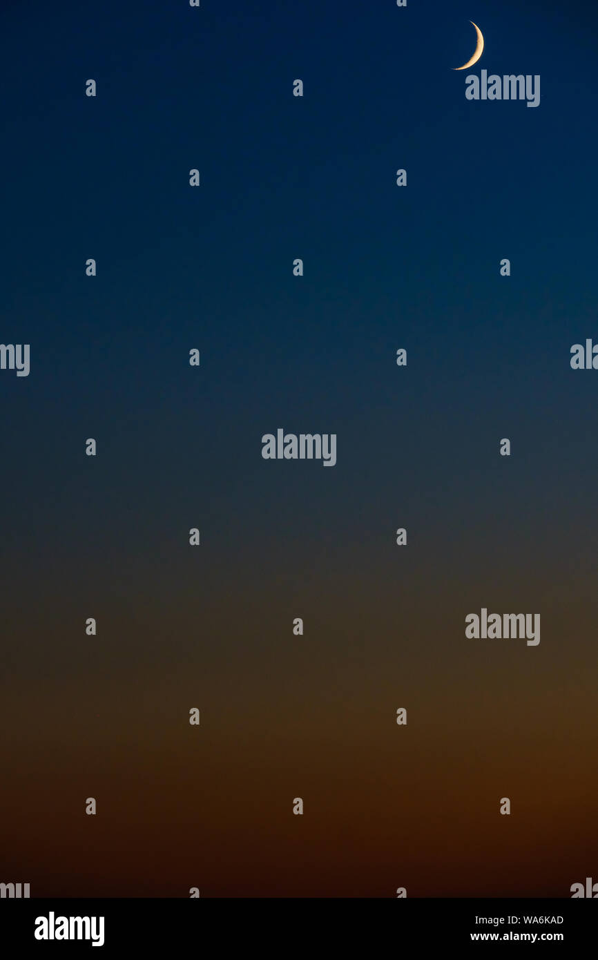 Waxing crescent moon hi-res stock photography and images - Alamy