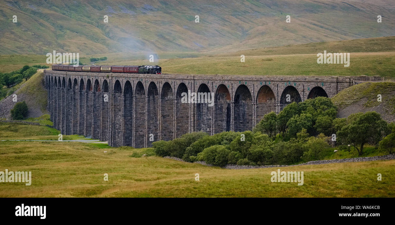Ribblehead viaduct steam train hi-res stock photography and images - Alamy