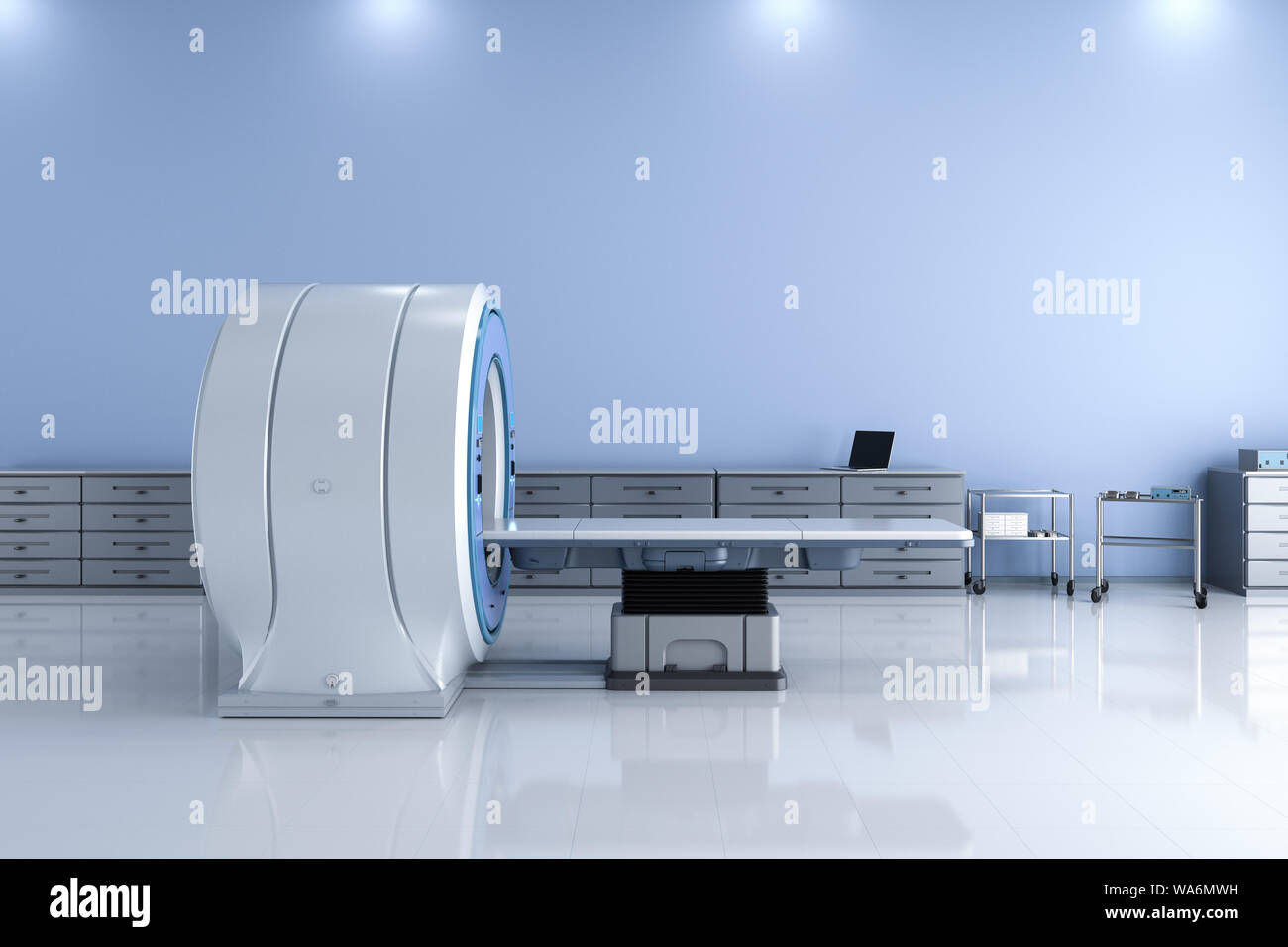 3d rendering mri scan machine or magnetic resonance imaging scan device ...