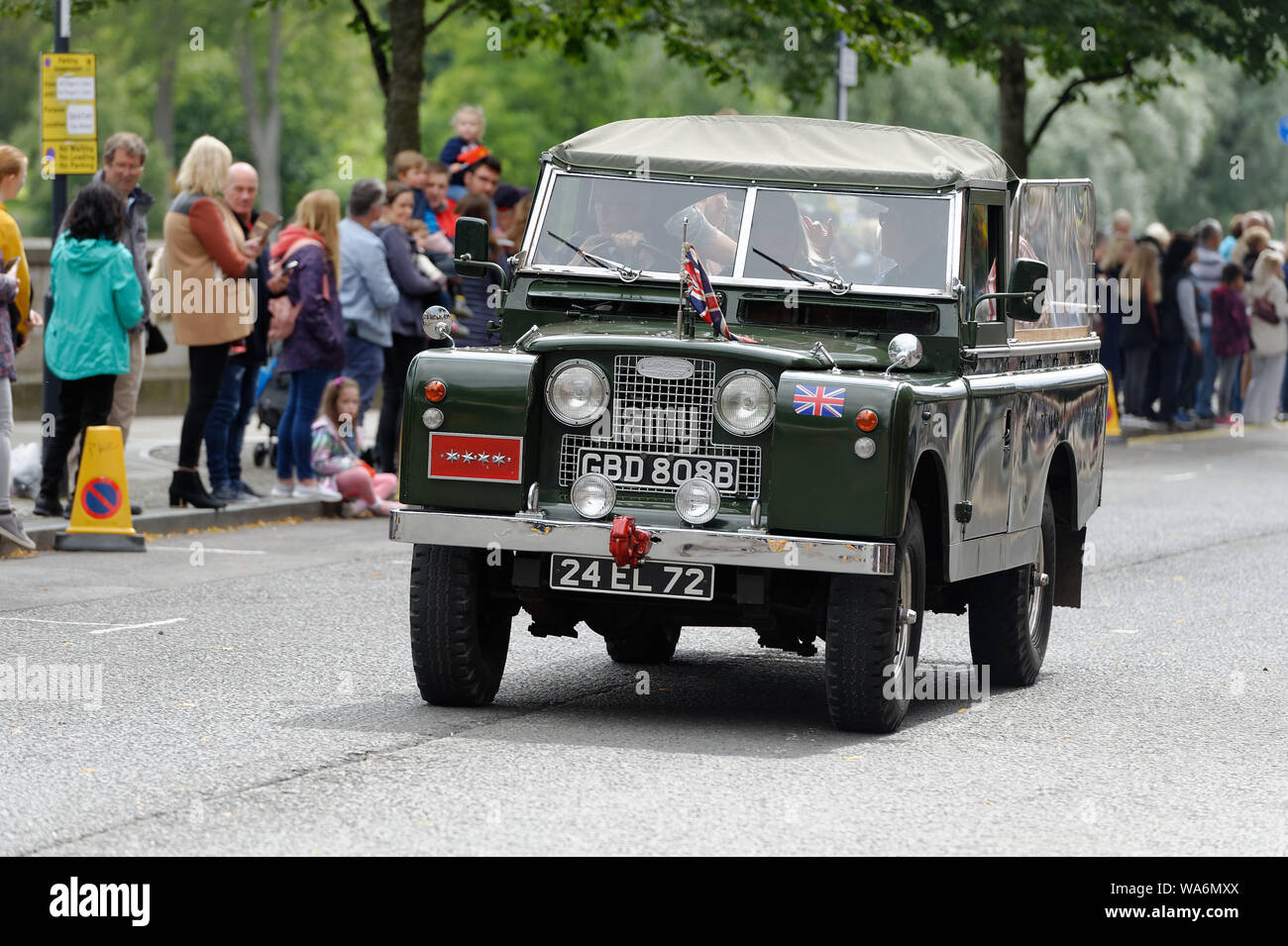 The City of Perth Salute parade along Tay Street Perth, Scotland Stock ...