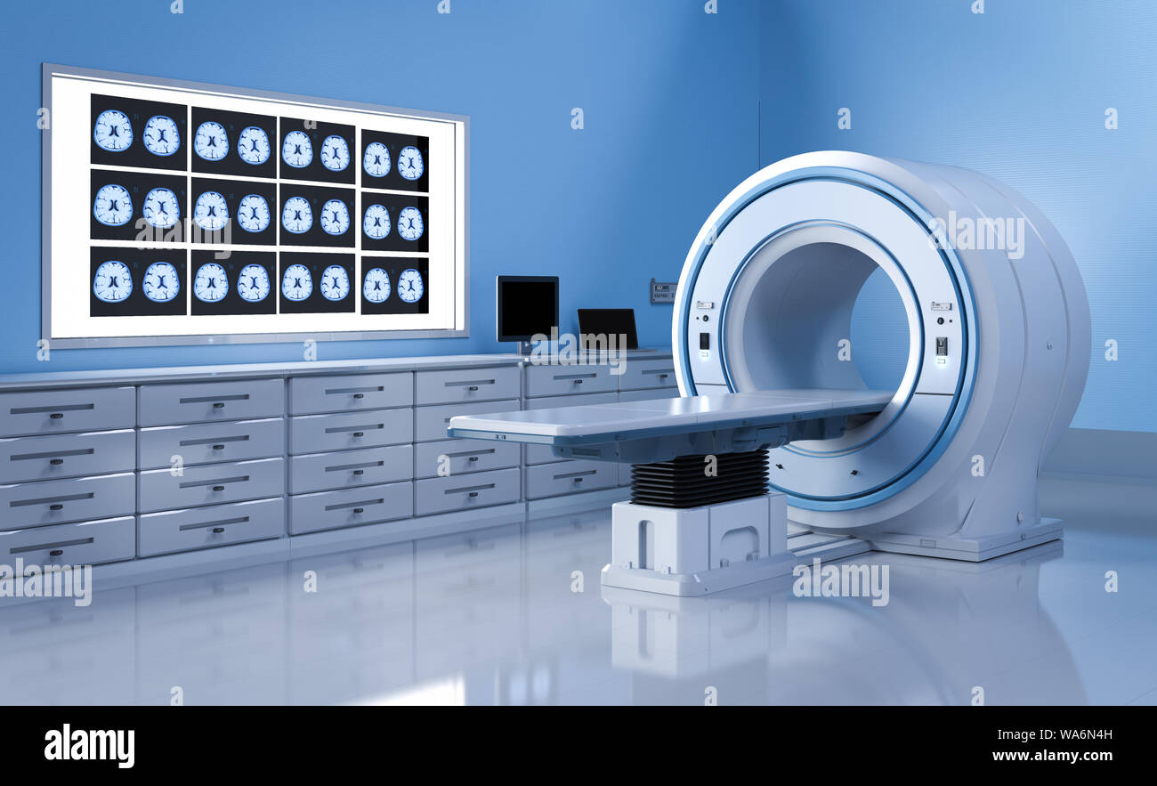 Mri brain scan computer screen hi-res stock photography and images - Alamy