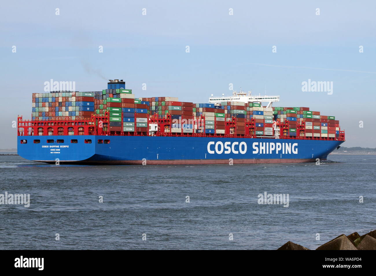 The container ship COSCO Shipping Scorpio will reach the port of ...