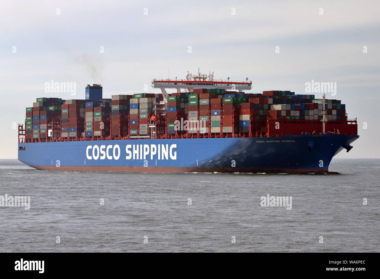 The container ship COSCO Shipping Scorpio will reach the port of ...