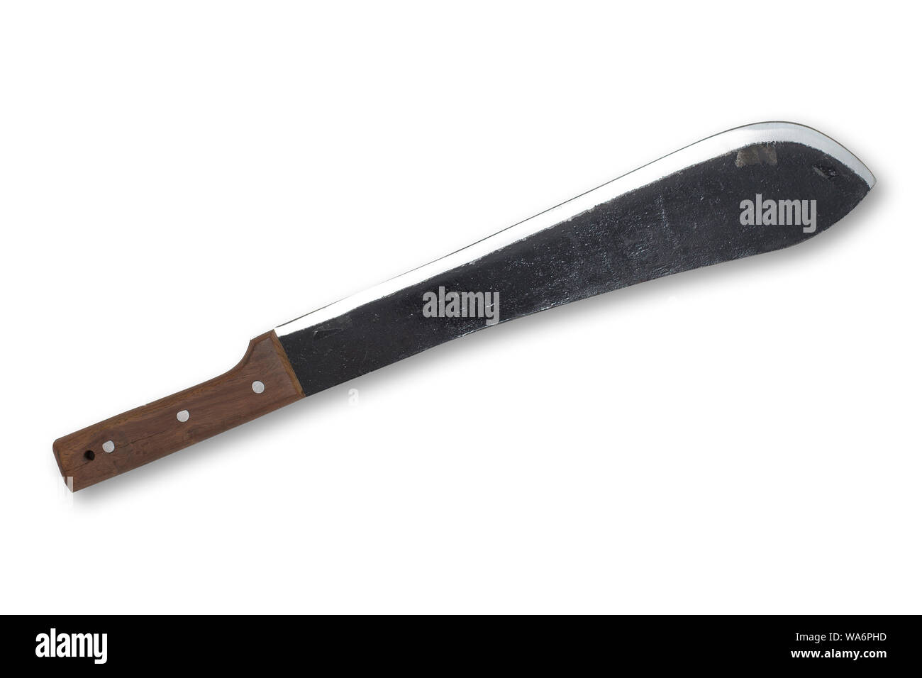 Close up on a machete isolated on white Stock Photo - Alamy