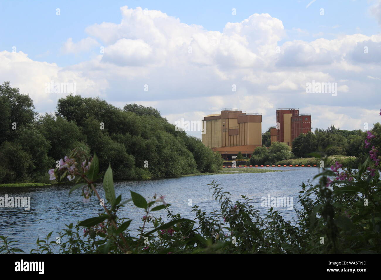 The flour mill on summers afternoon Knottingley West Yorkshire near The ...