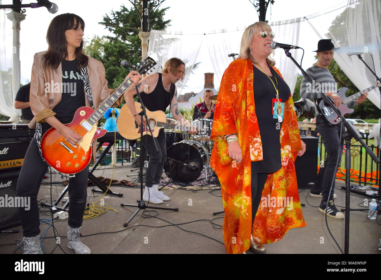 Maggi Ronson and her band perform Bowie songs and music by her brother ...
