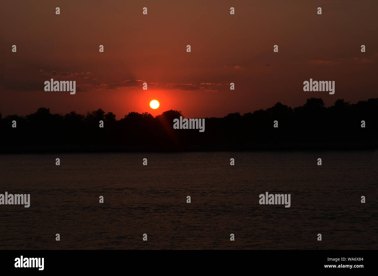 CURTAIN CALLS: A dramatic and beautiful sunset melts into the backdrop ...