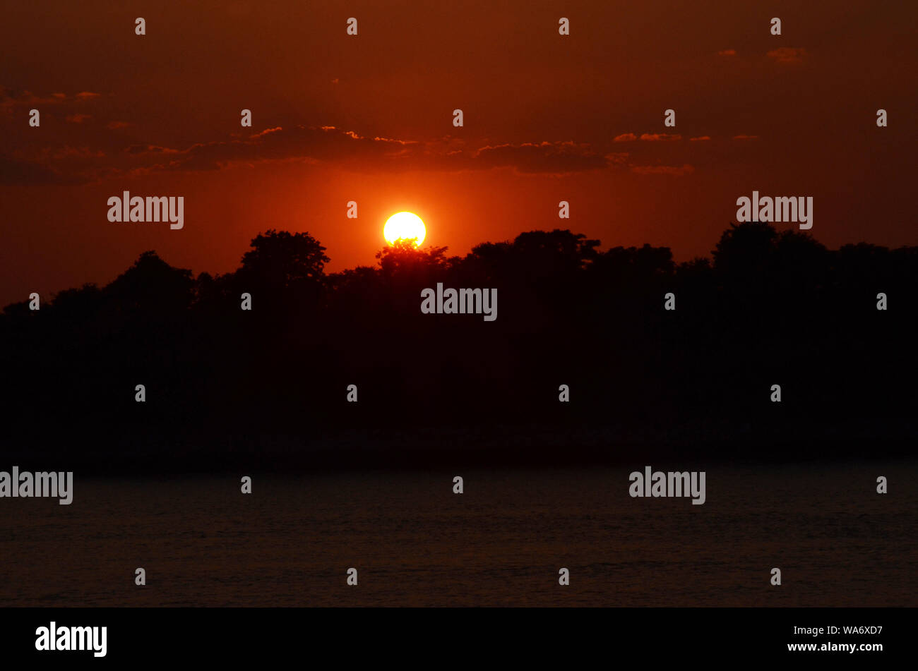 CURTAIN CALLS: A dramatic and beautiful sunset melts into the backdrop ...